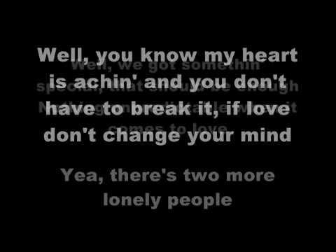 Miley Cyrus - Two more lonely people (with lyrics) - YouTube