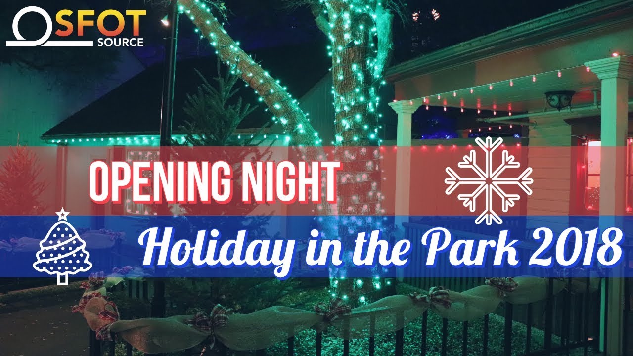 Six Flags Over Texas - Holiday in the Park 2018 Opening Night - YouTube