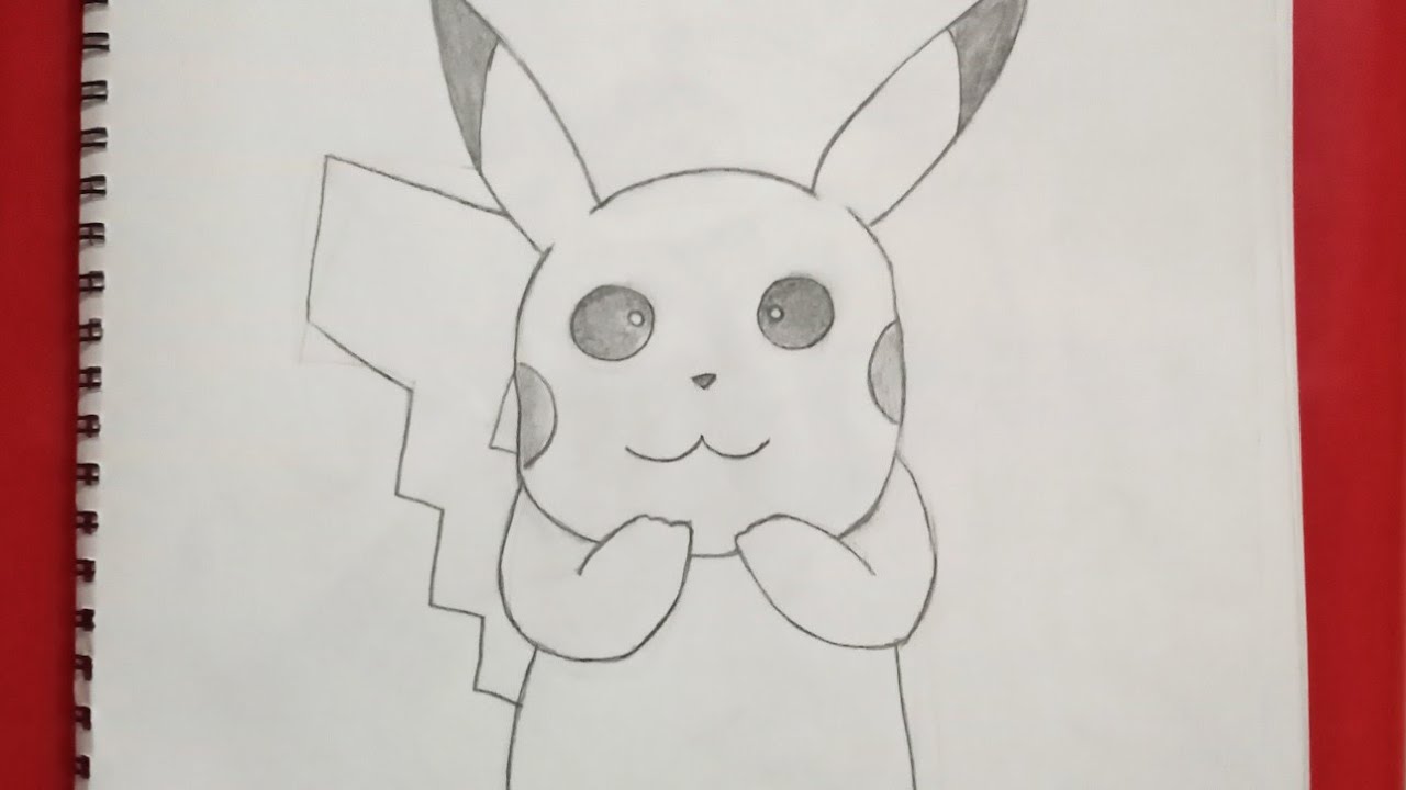 HOW TO DRAW A PIKACHU| CUTE PIKACHU DRAWING | SIMPLE AND EASY PENCIL ...