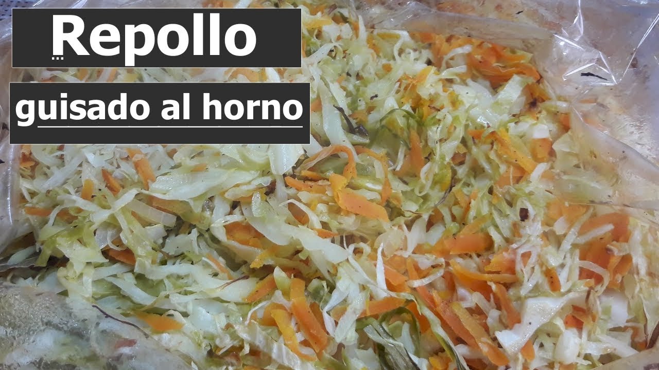 Repollo Guisado al horno. Receta muy fácil y práctica. - YouTube