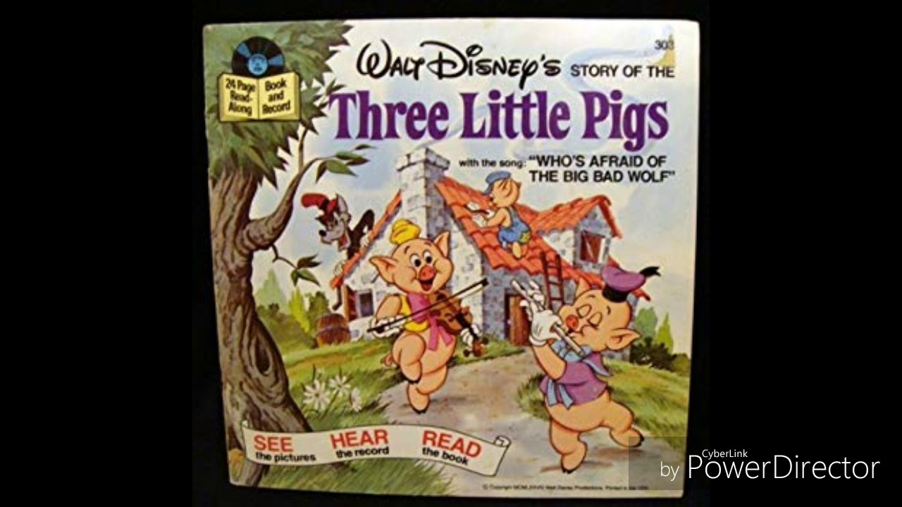 Walt Disney's 3 Little Pigs Book And Record - YouTube