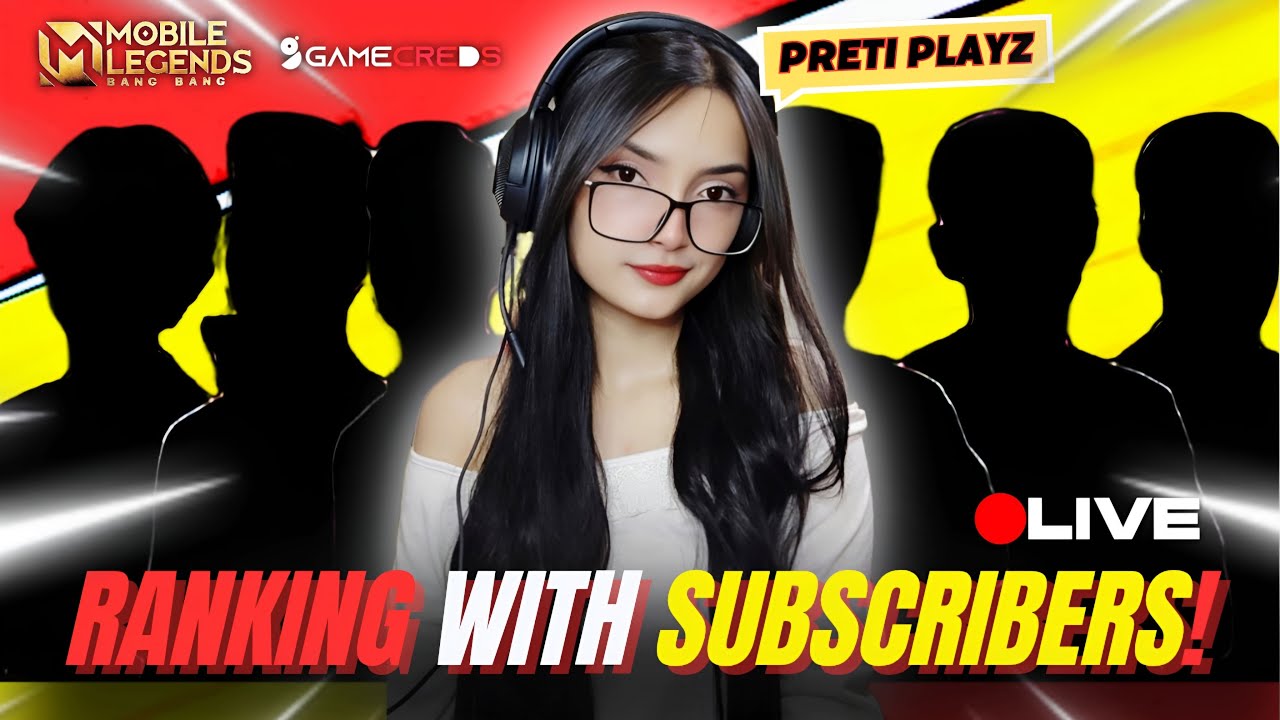 🔴 MLBB RANK with SUBSCRIBERS + Custom Matches 💎 | MLBB Live Giveaway 💎 ...