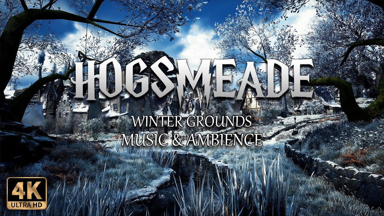 Winter Grounds in Hogsmeade | 4K Cinematic Harry Potter Music ...