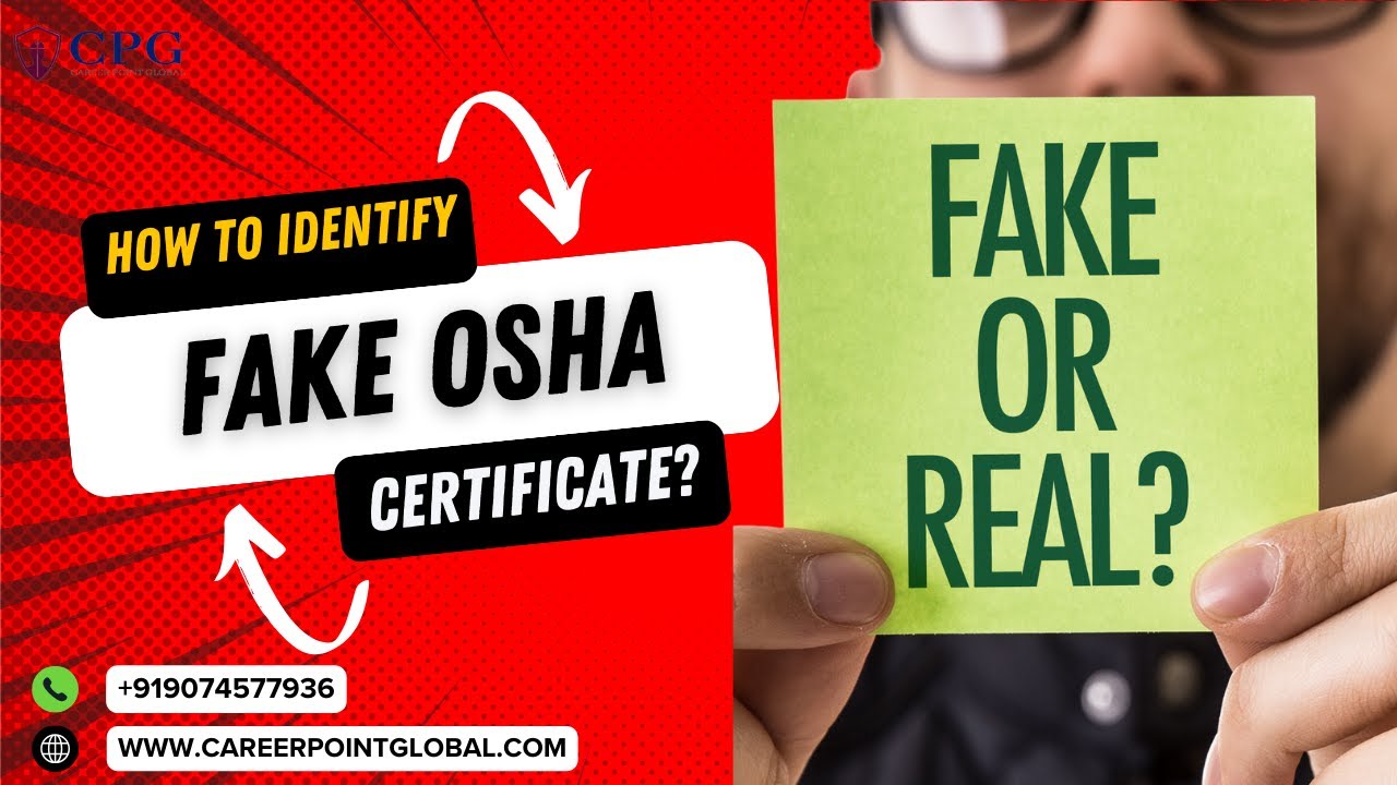 How to identify fraudulent OSHA certificates? - YouTube