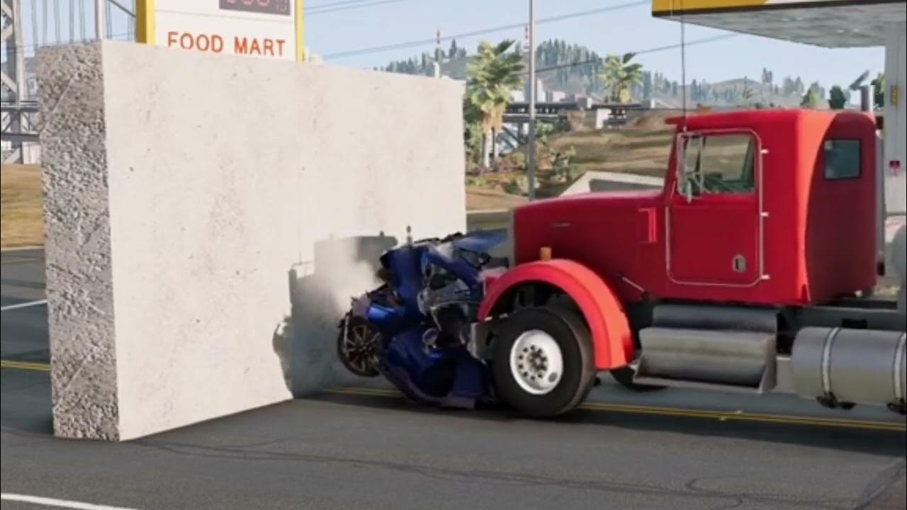 Realistic Cars Crash Test Car Crashes - BeamNG Drive - YouTube
