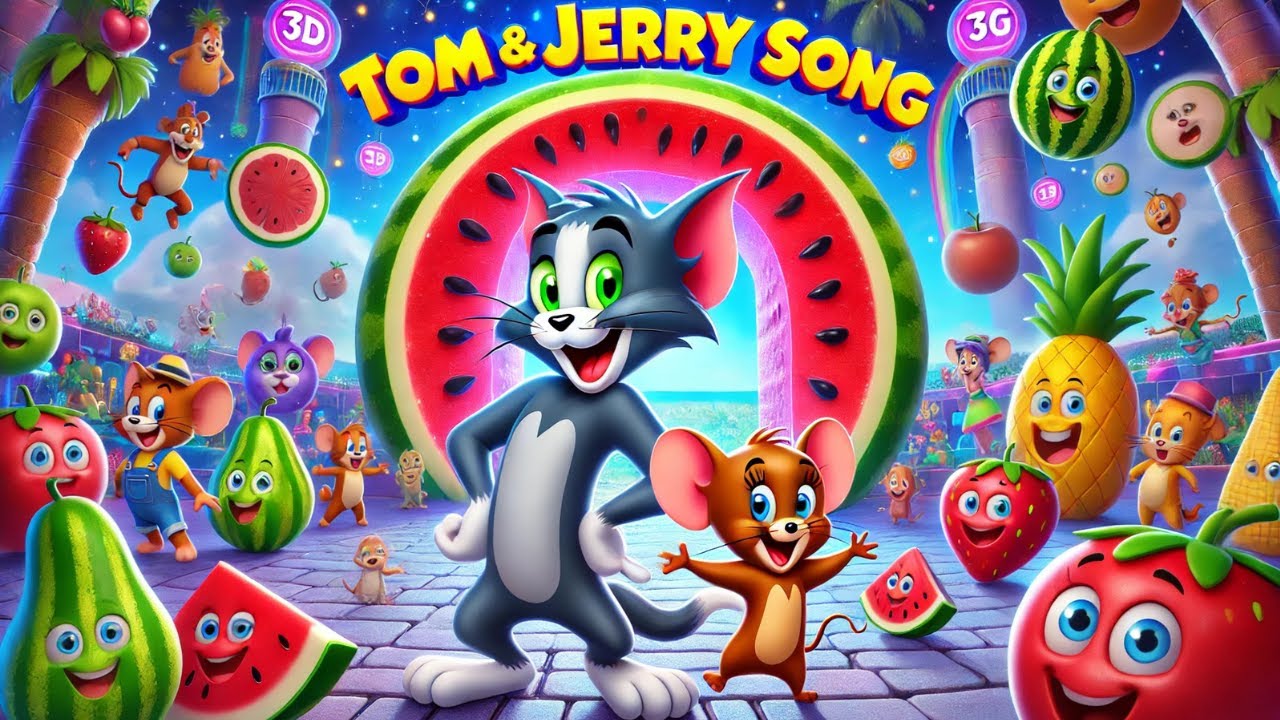Tom & Jerry’s Fruit Adventure Song | Fun Dancing Fruits for Kids 🍉🍎🍍 ...