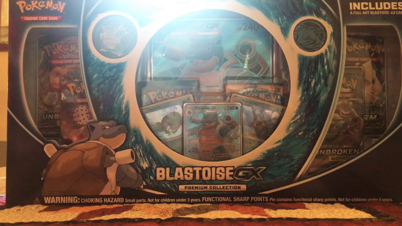BLASTOISE GX PREMIUM COLLECTION BOX OPENING!!! - YouTube