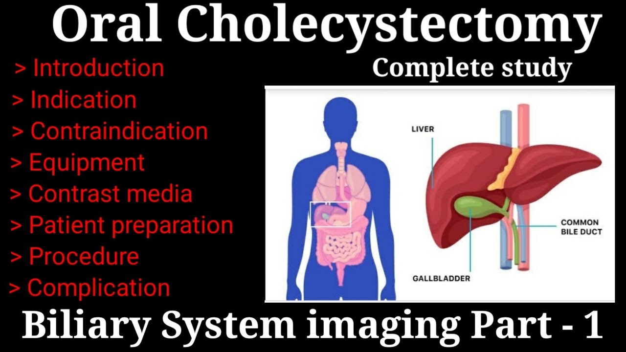 Oral cholecystography Procedure || Biliary system imaging part - 1 ...