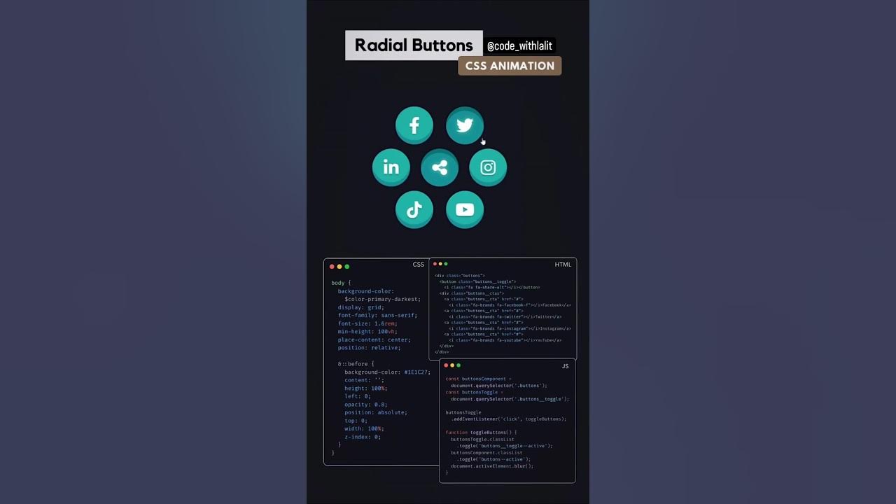 Radial Buttons Using Js Css And Html🧑‍💻 Coding Programming 2024 Htmlcssjs Webdevelopment