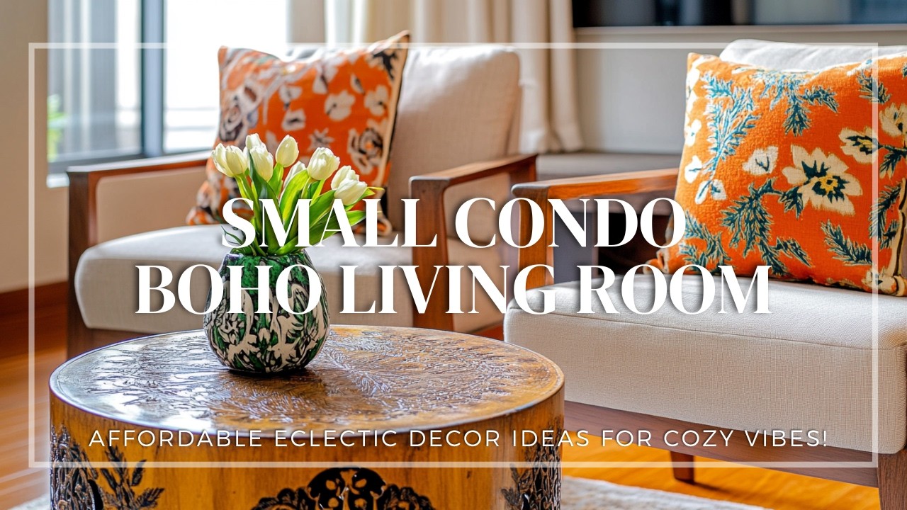 Small Condo Boho Living Room: Affordable Eclectic Decor Ideas for Cozy ...