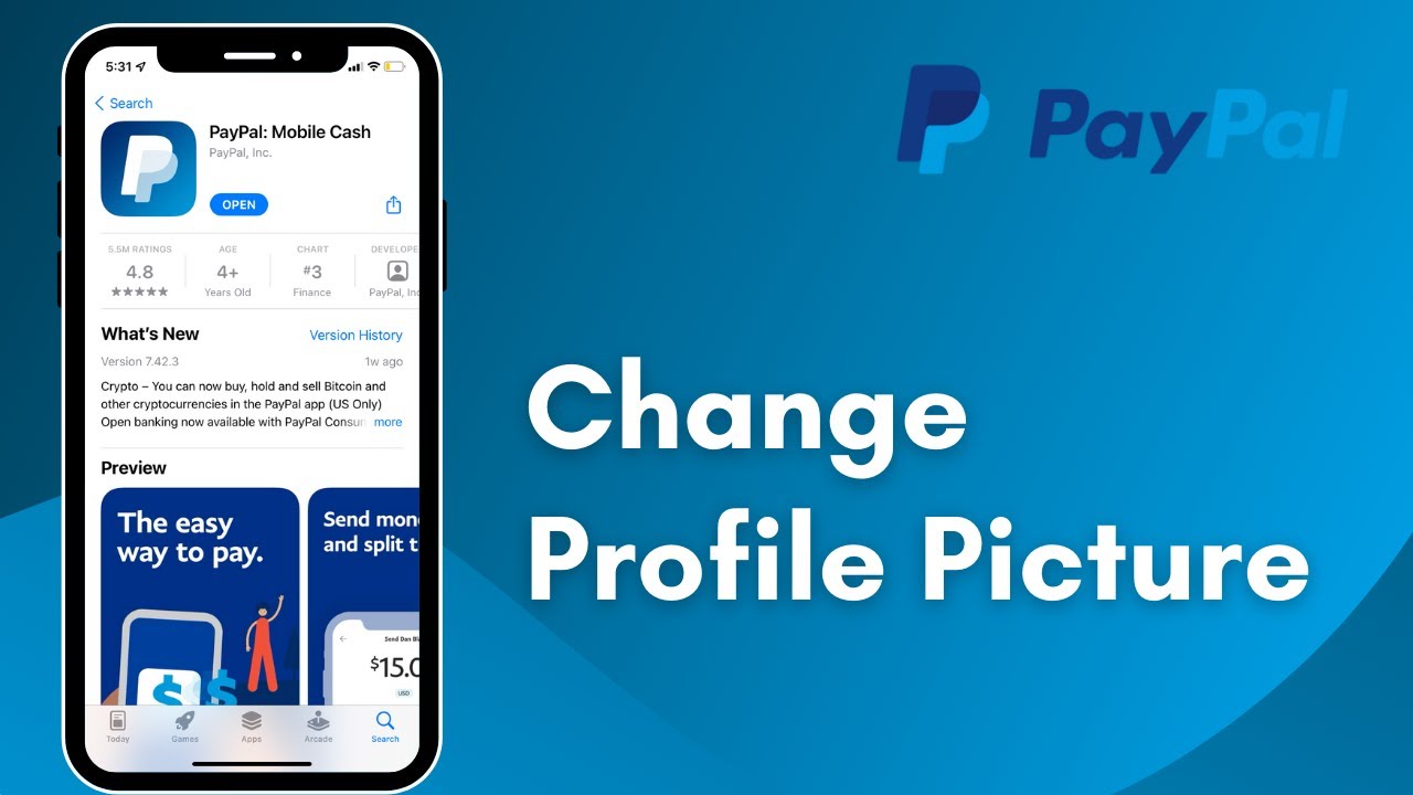 How to Update Profile Picture in PayPal | 2021 - YouTube
