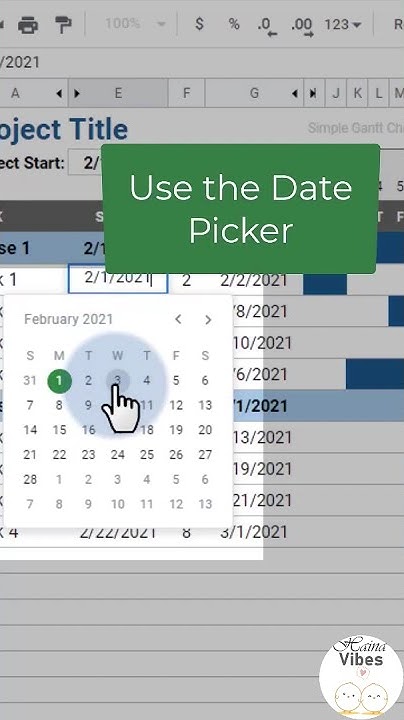 How to Use the Date Picker in Google Sheets💚 - YouTube