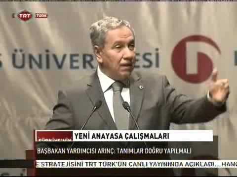 TRT TÜRK - 13 EKİM 2011 - Bülent Arınç Doğuş Üni. Hukuk Fak açılış törenine katıldı