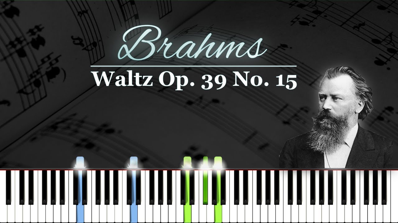 Waltz Op. 39 No. 15 - Brahms | Piano Tutorial | Synthesia | How to play ...