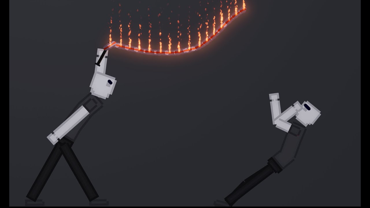 Crazy Flame Whip In People Playground - YouTube