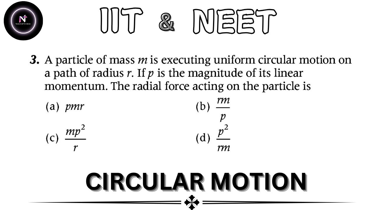 A Particle Of Mass M Is Executing Uniform Circular Motion In A Path Of Radius Rif P Is The