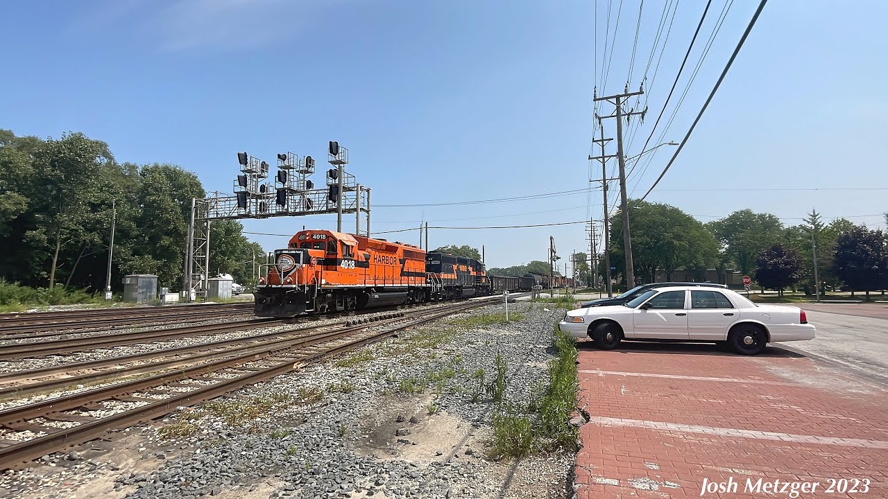 IHB WBD Manifest w/ IHB GP40 #4018 and IHB SD38-2 #3861 @ Park Ave in Dolton, IL 8/18/23 - YouTube