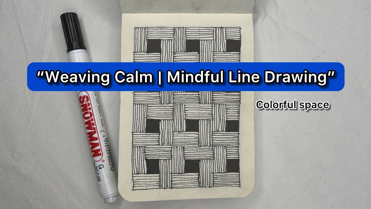 Full Line Weaving Drawing | Satisfying Relaxing Art | Colorful Space ...
