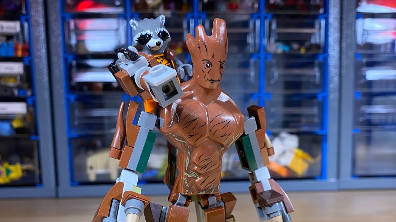 Lego Marvel Guardians of the Galaxy Groot MOC Build Tutorial - YouTube