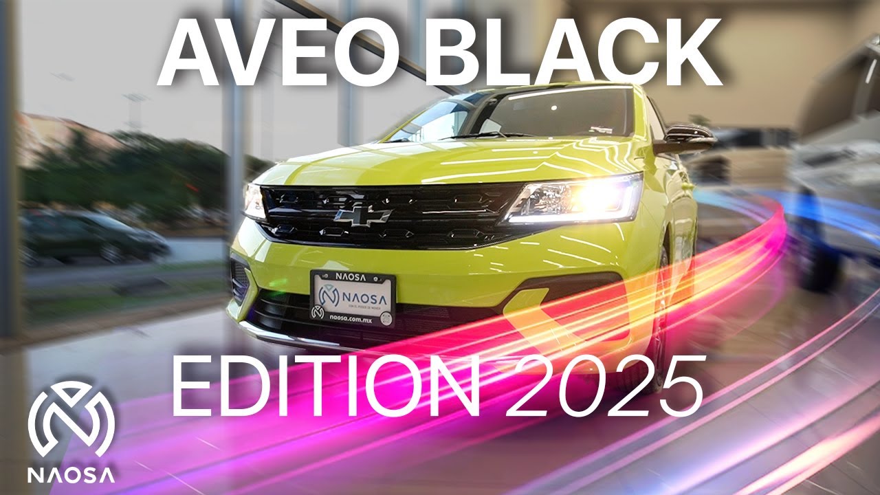 ¡Descubre el poder de la oscuridad con el nuevo Chevrolet Aveo Black Edition 2025! - YouTube