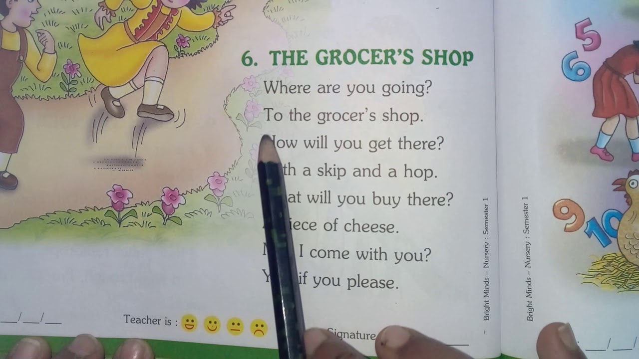 Nursery Literacy Chapter 8 Poems Poem 6 The Grocer's Shop - YouTube
