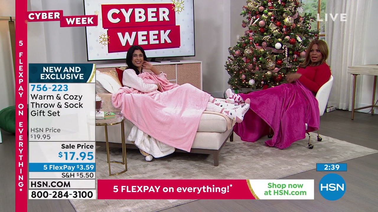 Warm Cozy Throw Sock Gift Set - YouTube