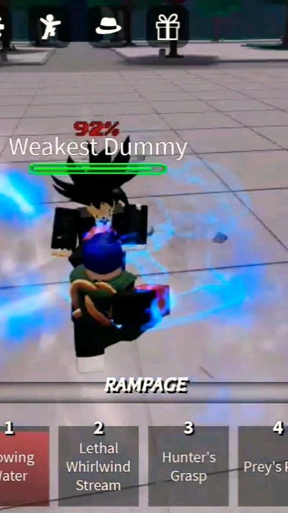 strongest battleground (roblox) one hit combo of hero hunter - YouTube