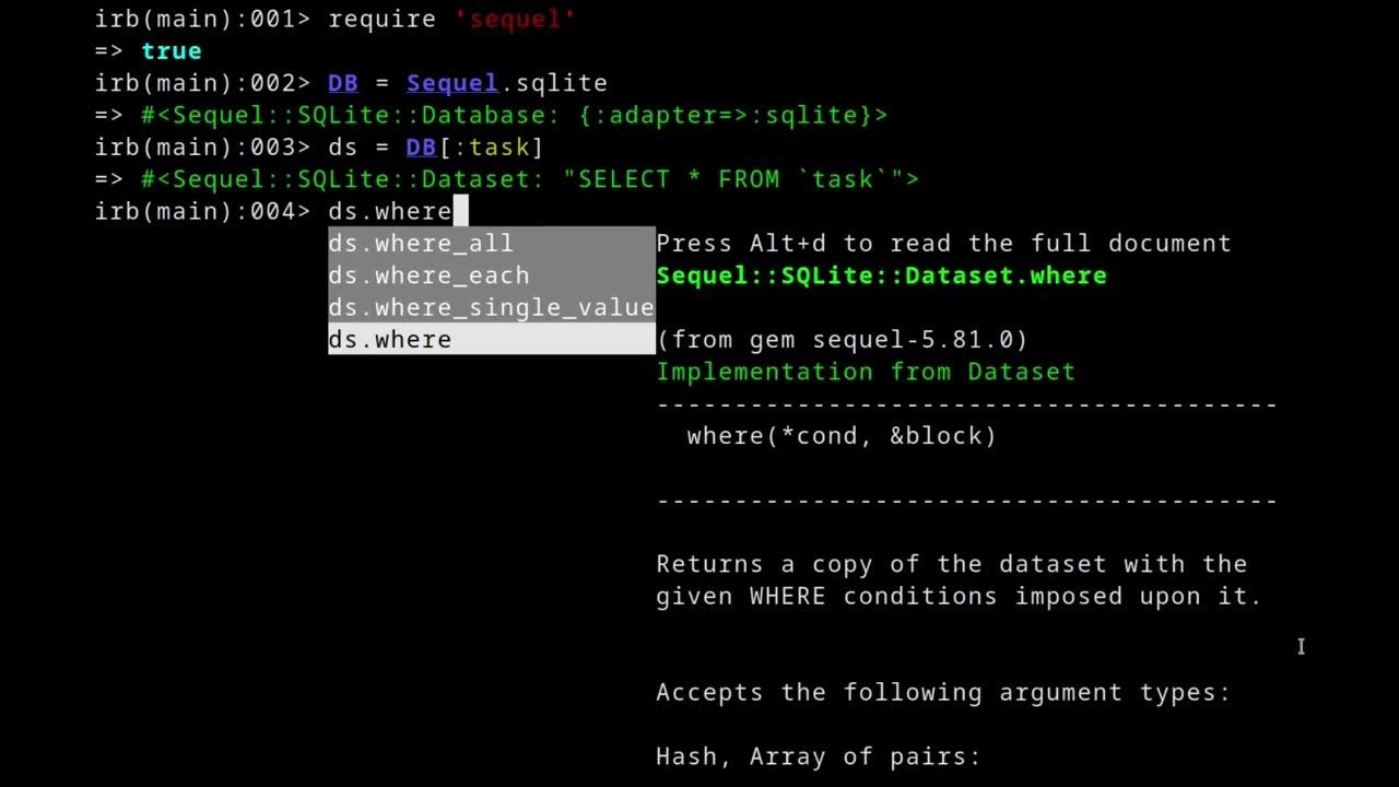 Ruby's irb in 2024 - YouTube