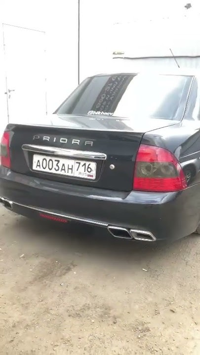 Приора с AMG выхлопом на попкорне. Eservice. г. Казань - YouTube