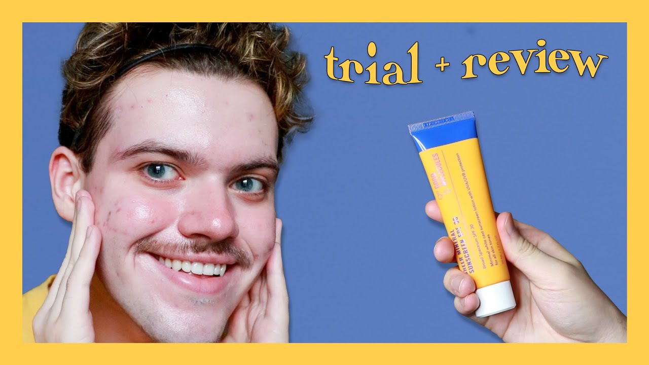 good molecules sheer mineral sunscreen SPF 30 | trial + review - YouTube