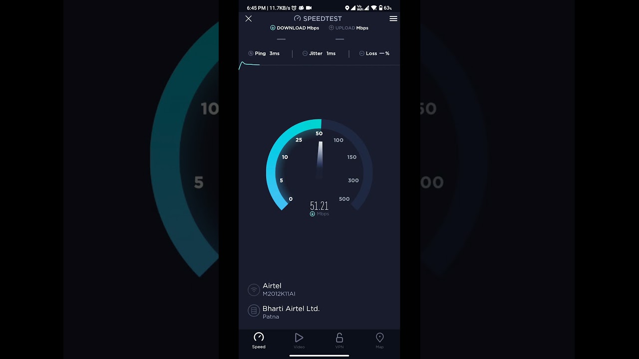 Airtel broadband 40Mbps Plan Speed Test - YouTube