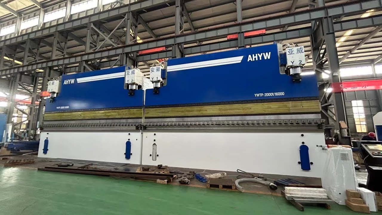 AHYW China Yawei CNC Tandem Press Brake 9m Metal Sheet Bending Machine ...