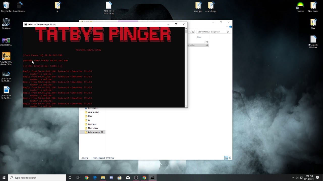Tatby's ip pinger 3.0 - YouTube