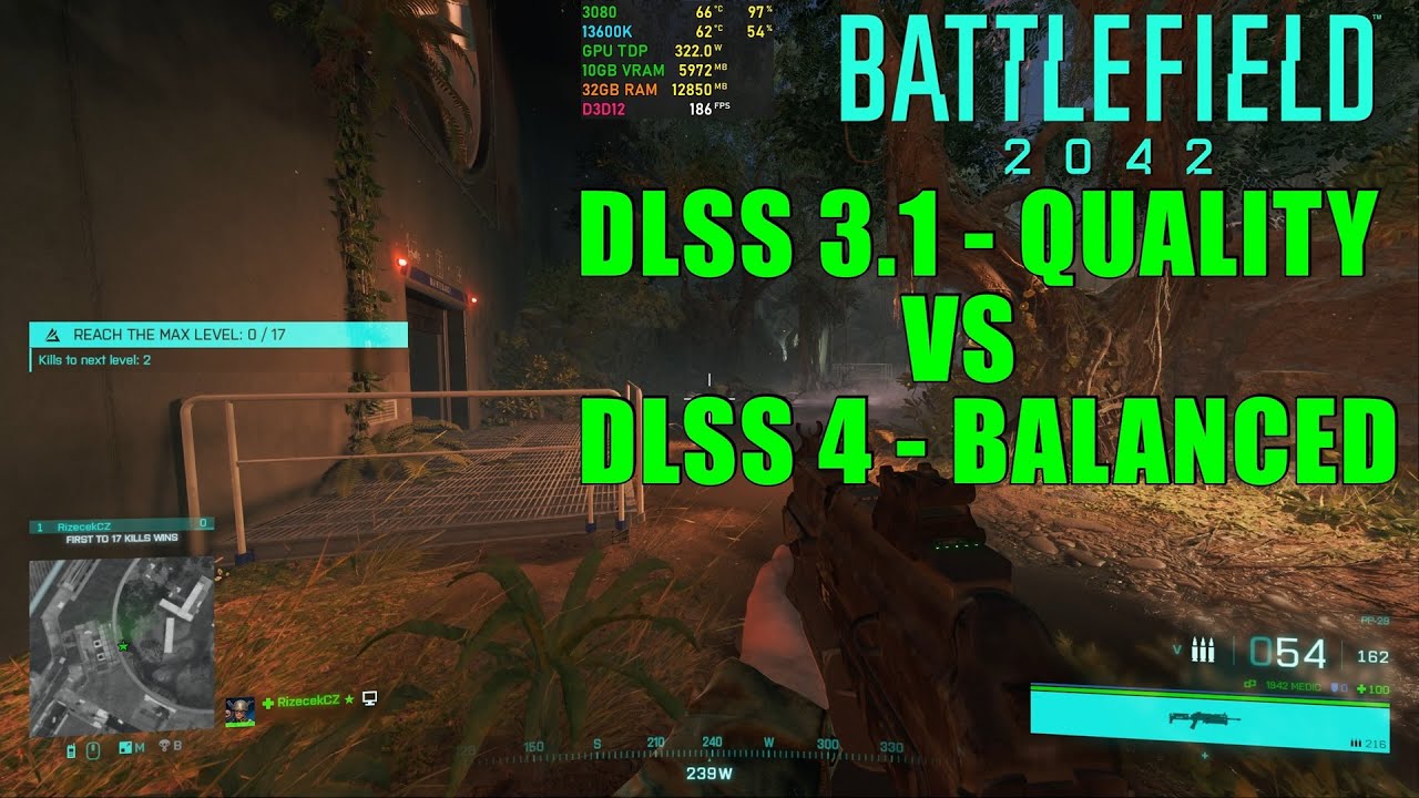 DLSS 3.1 (Quality) vs DLSS 4 (Balanced) - Battlefield 2042 - YouTube