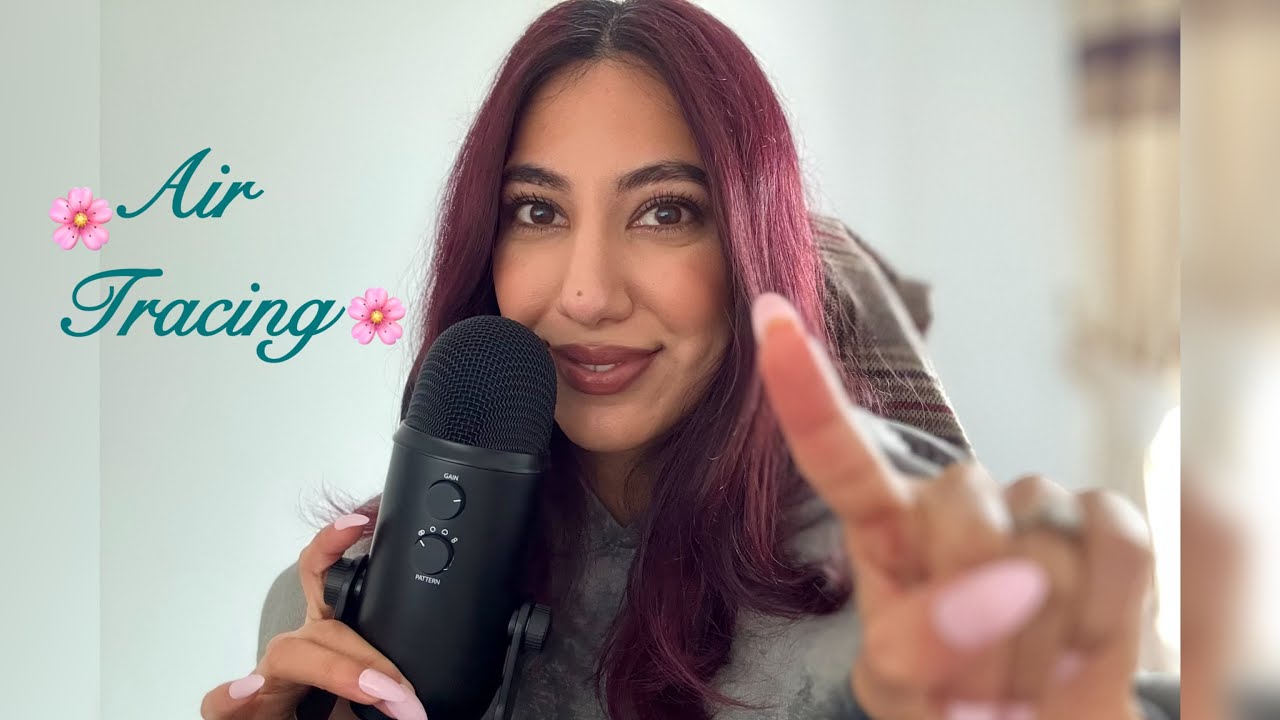 ASMR Air Tracing with Hand Movements & Gum Chewing | Soft Clicky Whispers (lofi ish) - YouTube