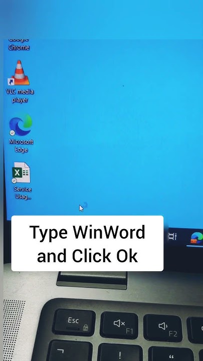 How to Open MS Word With Shortcut Key| Open MS Word in Laptop/PC. - YouTube