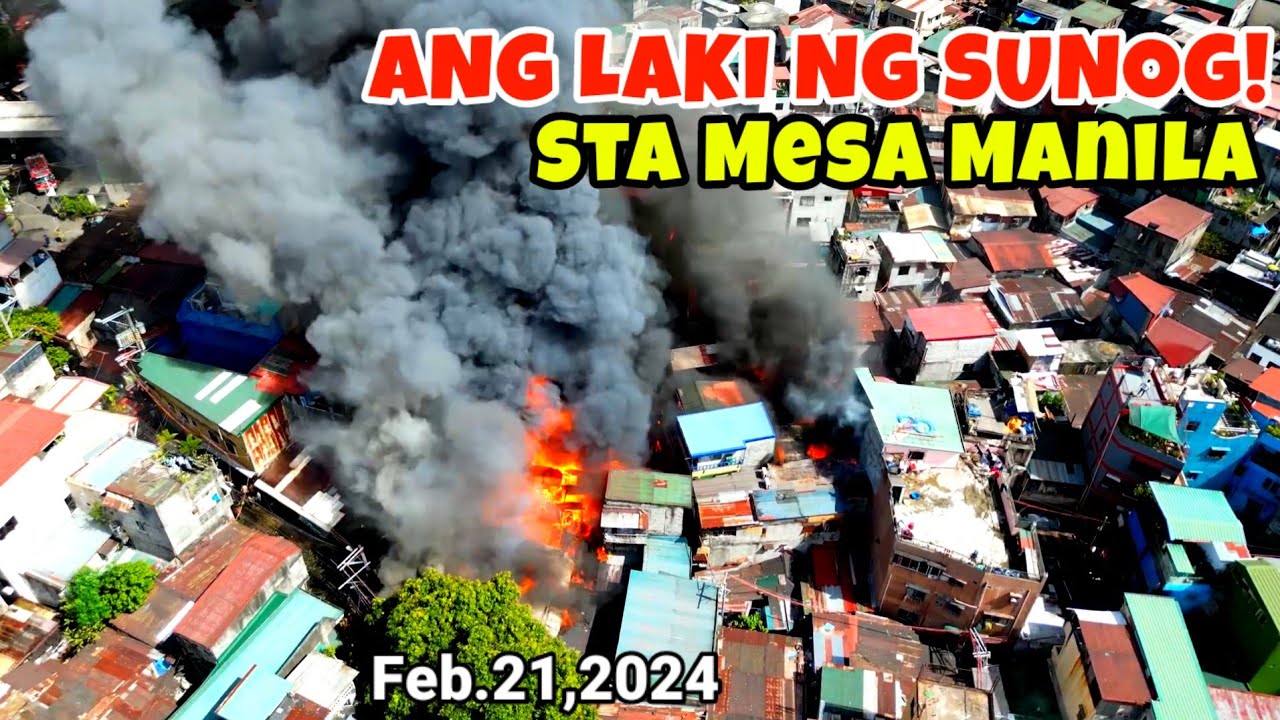 Ang Laki ng Sunog sa Brgy 598 Sta Mesa Manila - YouTube