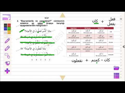 Aöf Arapça 3 ara dönem çıkmış sorular çözüm taktikli