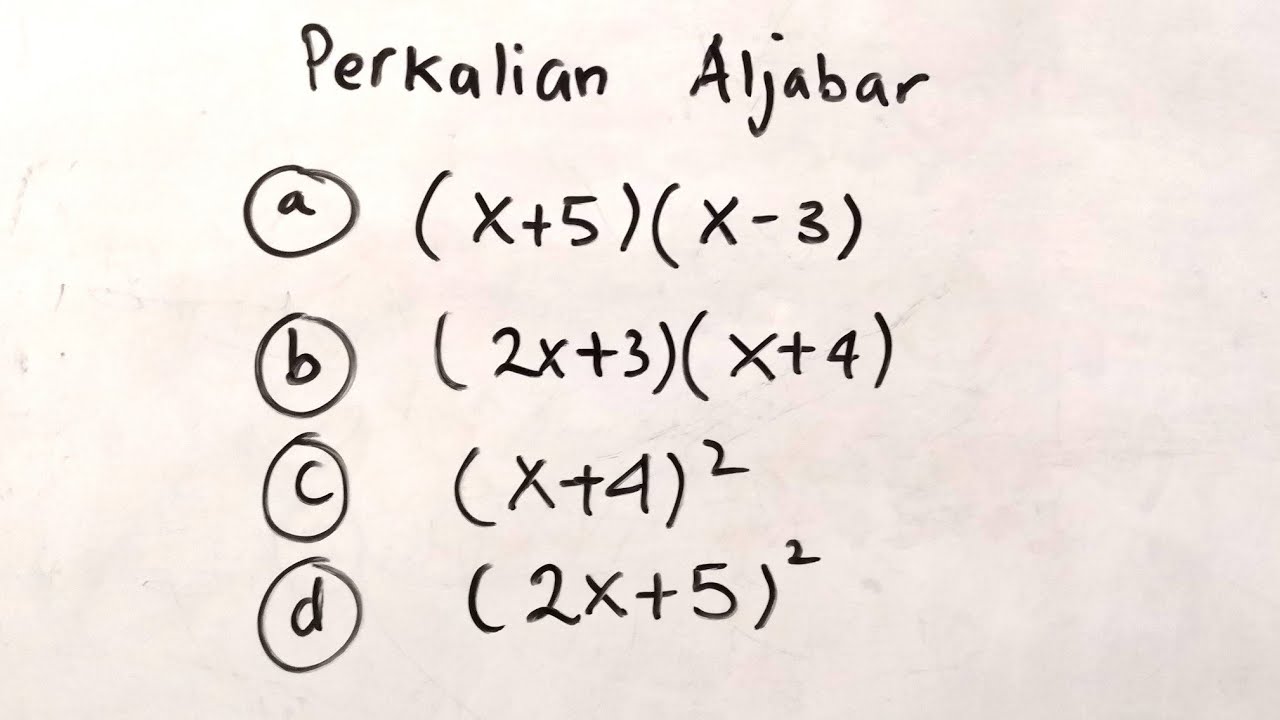 Perkalian Aljabar Menggunakan Sifat Distributif | Matematika SMP - YouTube