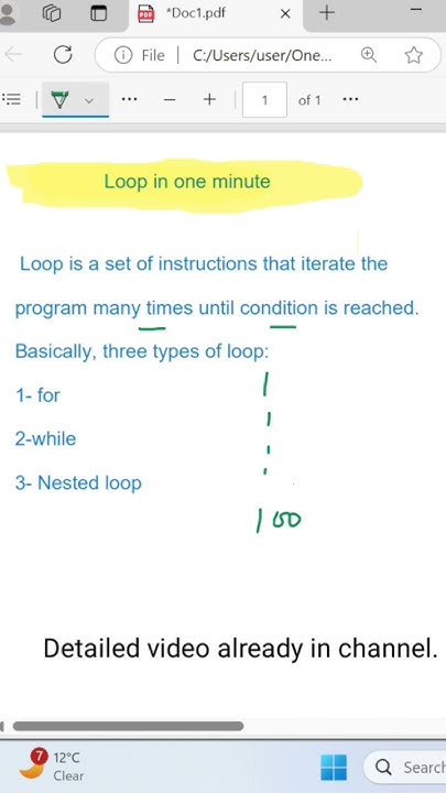 Python Loops Explained in 1 Minute | Quick Revision - YouTube