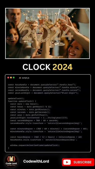 2024 clock for website #coding #webdevelopment #python #html #webdesign #codesnippet #css3 # ...