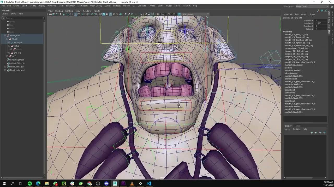Facial and Body Rigging with Python and Mgear - YouTube