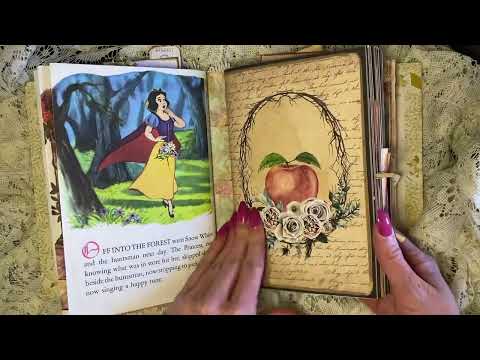 Snow White Little Golden Book Junk Journal Flipthrough - YouTube