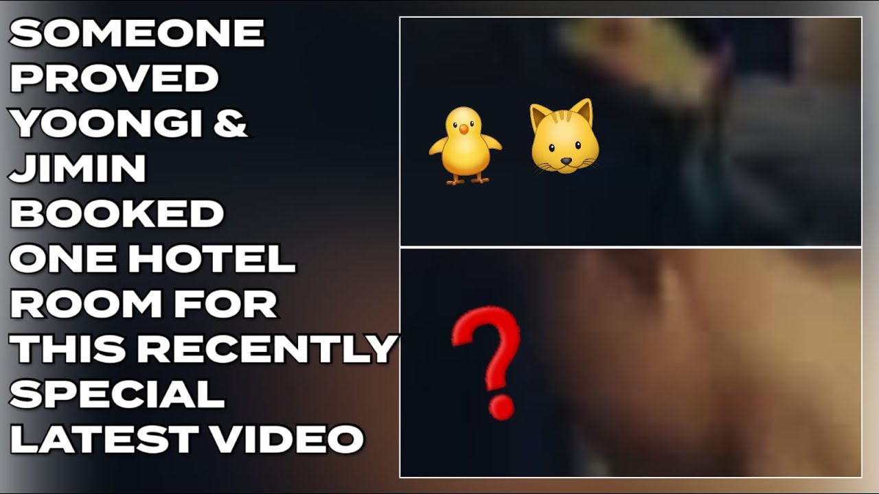 😱💋Someone Proved Yoongi & Jimin Booked One Hotel Room For This(Latest)# ...