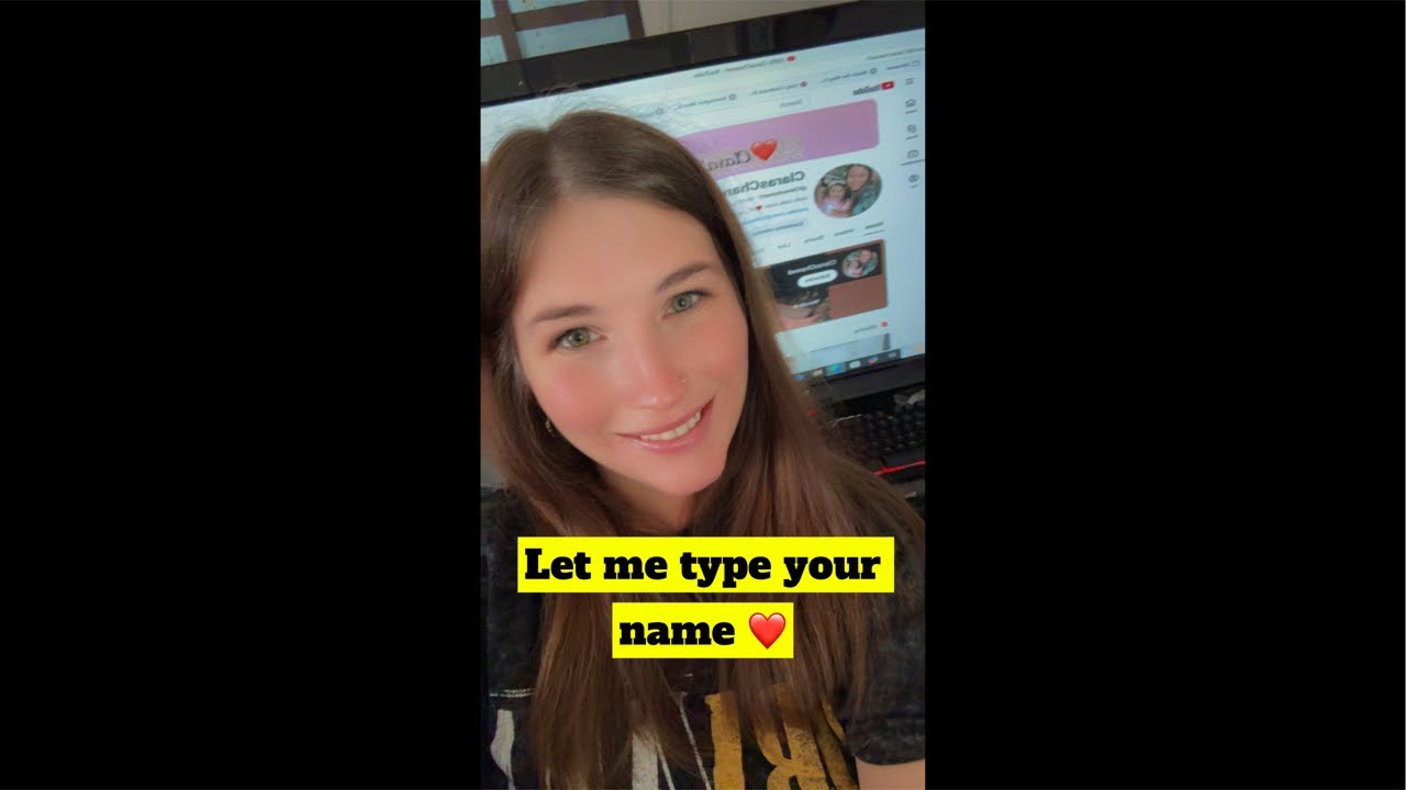 Typing/writing names 💻🖥️ ️ ️#live #viral #trending #fun #subscribe # ...