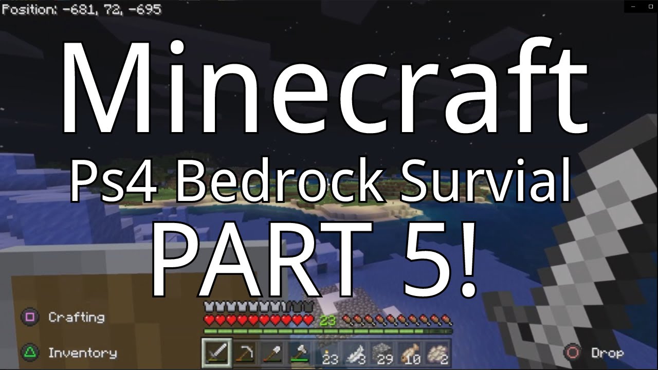 Building a New House! - Minecraft Ps4 Bedrock Survival Part 5 - YouTube