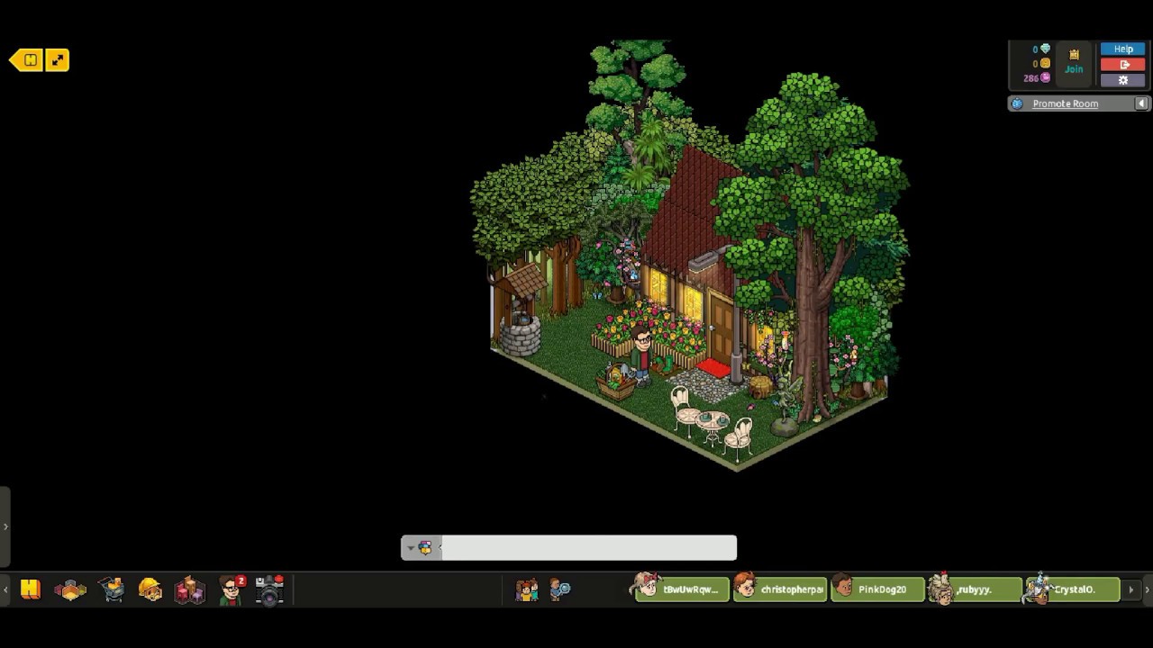 Habbo Speed Build Tutorial - Cottage Garden - YouTube
