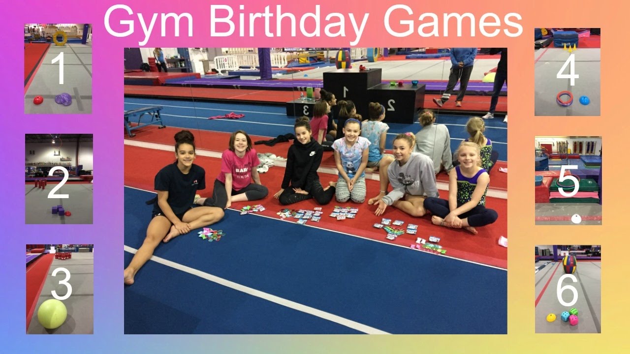 Birthday Games in the Gym | Coach Mary's Birthday | Gymscool - YouTube