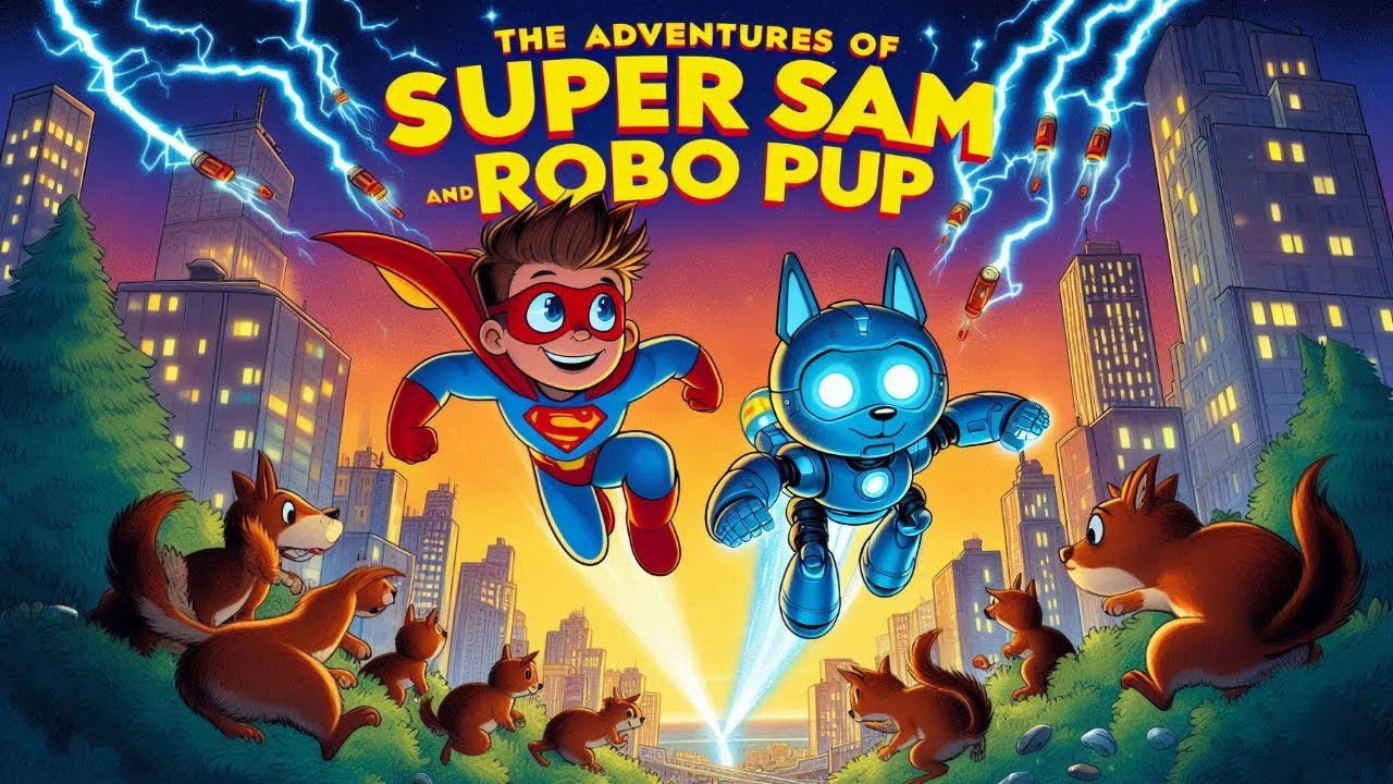 Super Sam and Robo Pup | Superhero adventure Story | Animated Stories ...