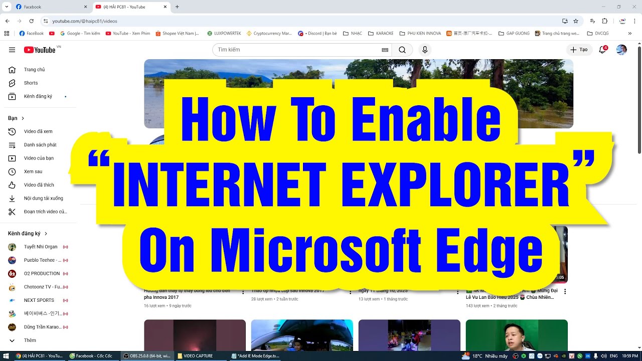 How to enable IE Mode (Internet Explorer) on Microsoft Edge 2025 - YouTube